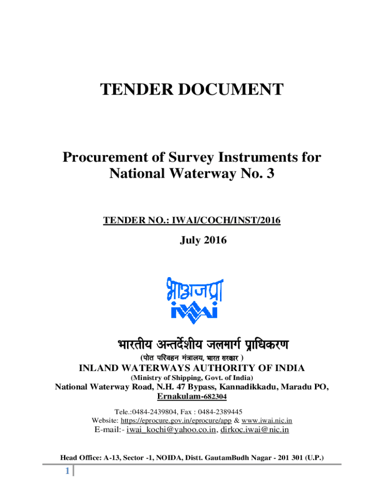 Fillable Online Procurement of Survey Instruments for Fax Email Print ...