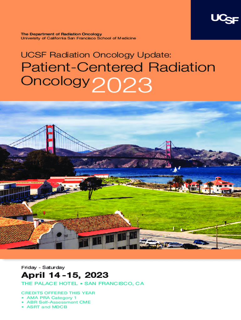Fillable Online radonc ucsf UCSF Radiation Oncology Update: - Patient-Centered Radiation ... Fax ...