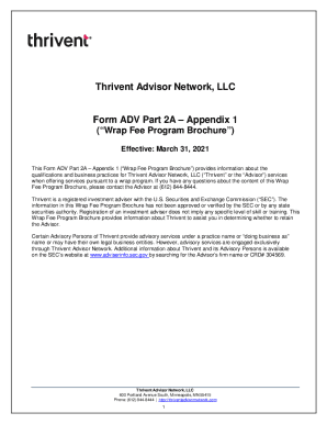 Fillable Online Part 2A Appendix 1 of Form ADV - Wrap Fee Program ...