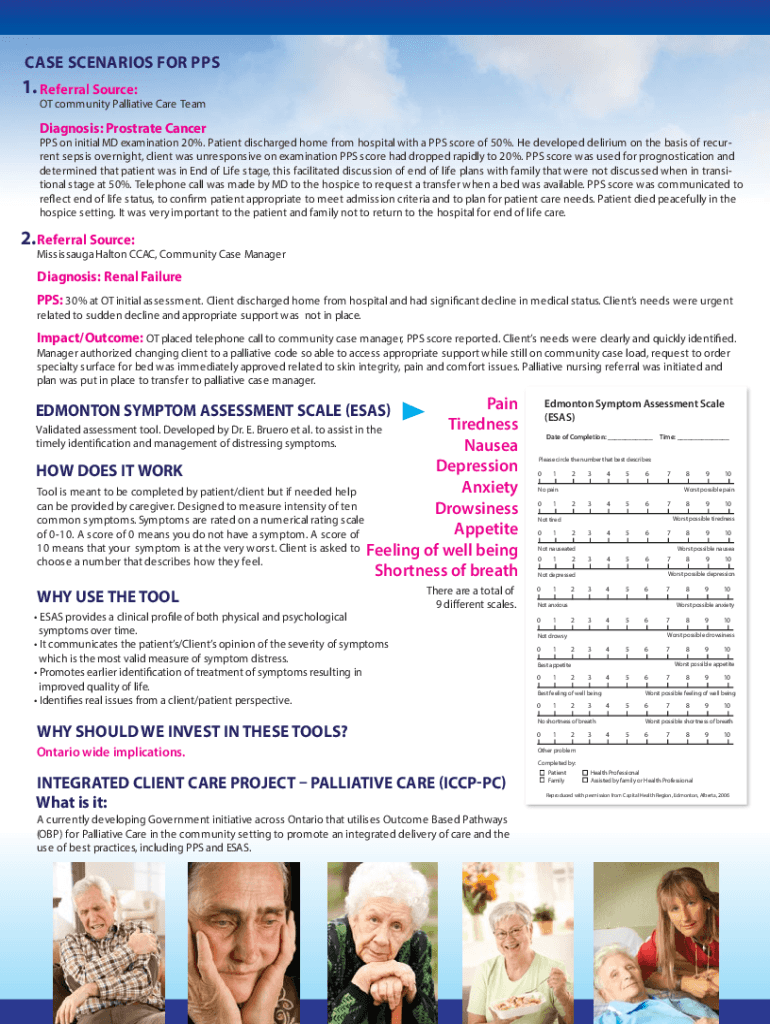 Fillable Online Use of the Palliative Performance Scale (PPS) for end ...
