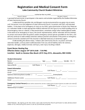Fillable Online Student Camp Forms - Gospel Community Church Fax Email ...