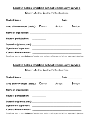 Fillable Online Community-Service-form.pdf Fax Email Print - pdfFiller