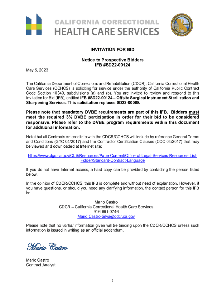 Fillable Online The California Department of Corrections and ...