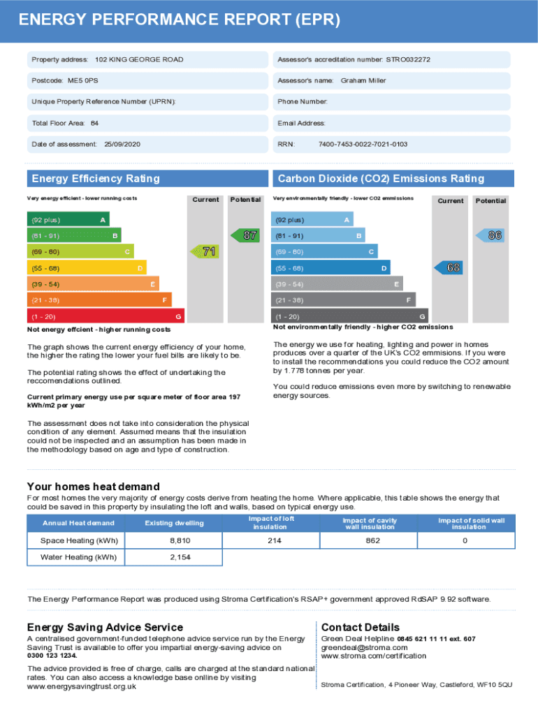 Fillable Online pbproduction blob core windows ENERGY PERFORMANCE ...