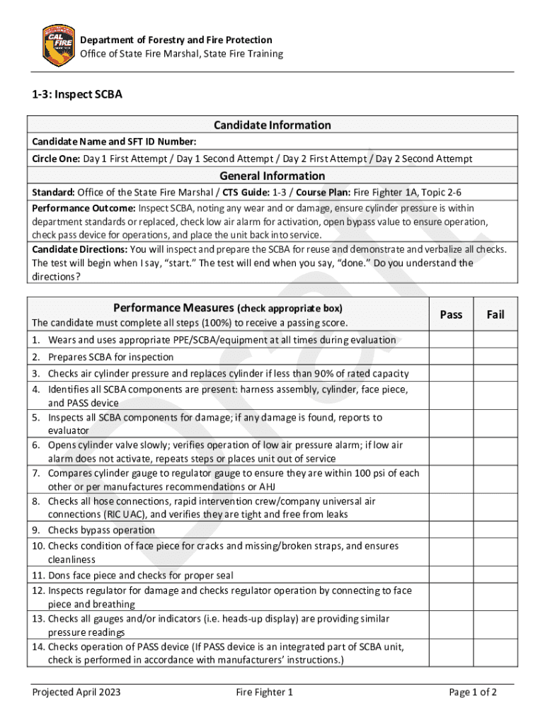 Skills Sheet For Module One In The Alabama Fire College - Fill Online ...