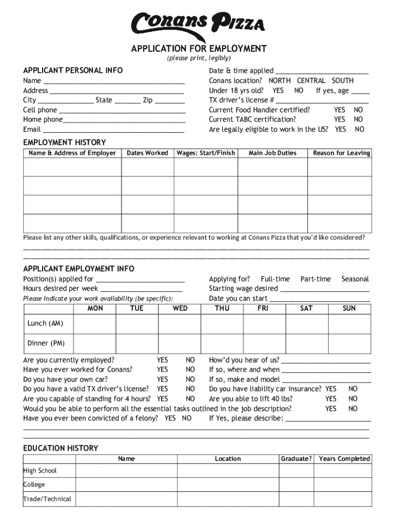 Fillable Online Bay Area Services, Inc. HVAC/R EMPLOYMENT ... Fax Email ...