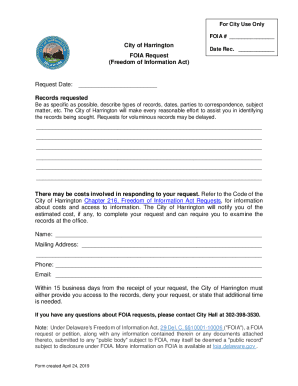 Fillable Online Does the Freedom of Information Act (FOIA) cover ...