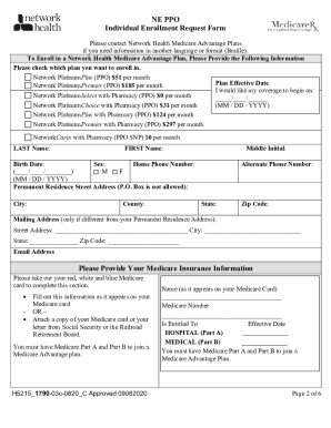 Fillable Online Medica Advantage Solution (HMO-POS) Plan and ... Fax ...