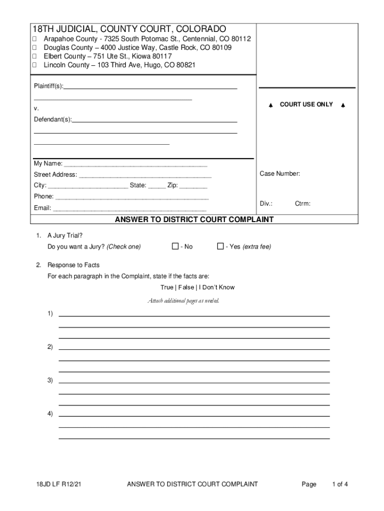 Fillable Online View a comprehensive list of Colorado Courts Fax Email ...