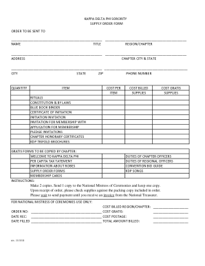Fillable Online Ritual Supplies Order Form Fax Email Print - pdfFiller