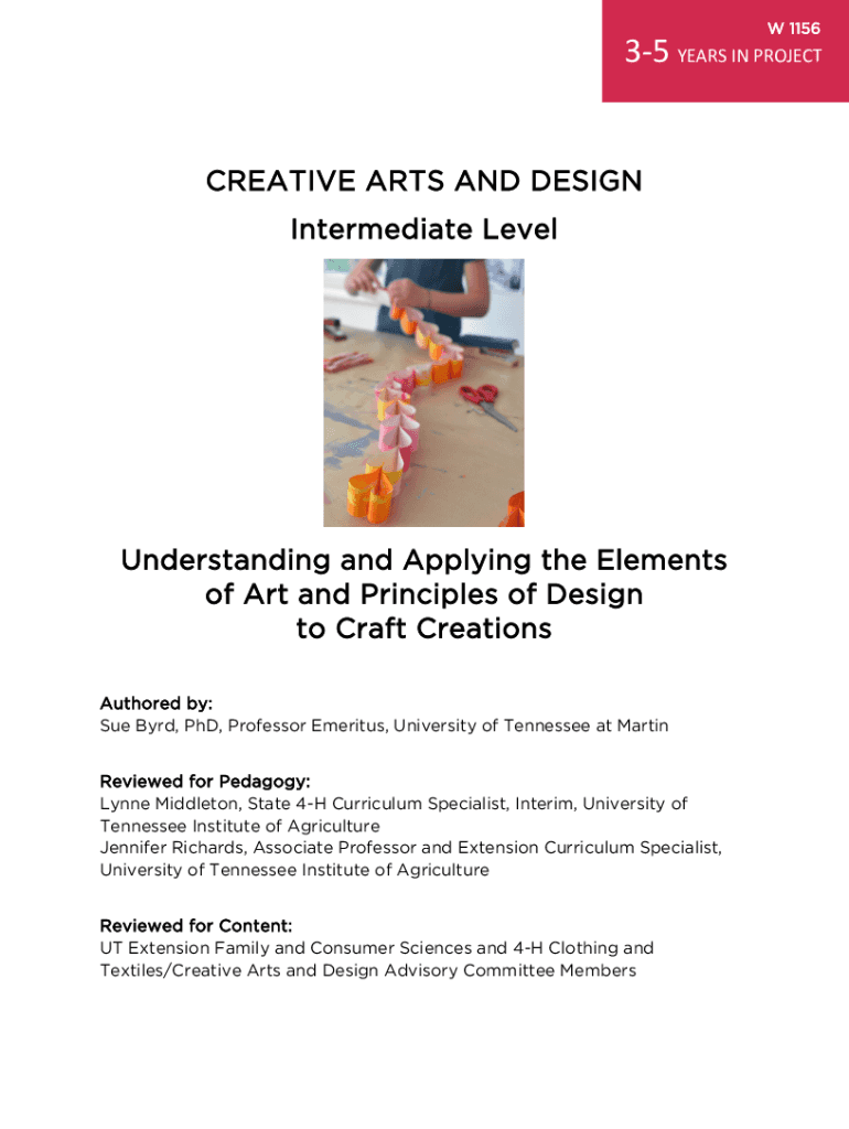 Fillable Online Intermediate-Creative-Arts-Design-Understanding-and ...
