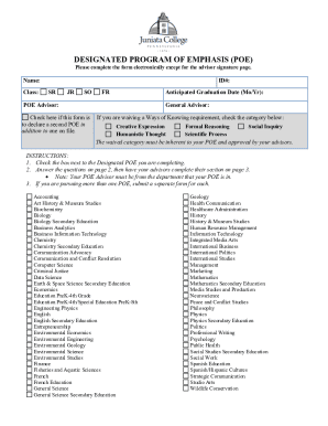 Fillable Online POE Form DESIGNATED.docx Fax Email Print - pdfFiller