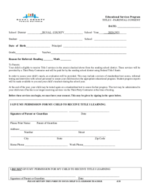 Fillable Online Exceptional Student Education (ESE) Services Fax Email ...