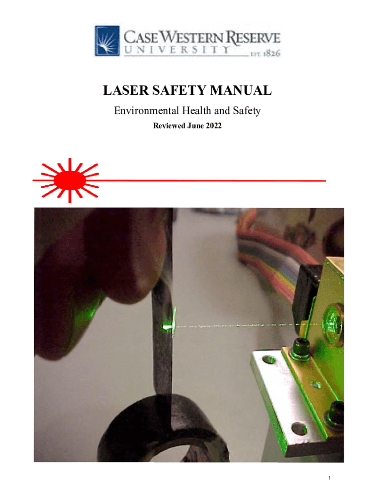 Fillable Online LASER SAFETY MANUAL - Environmental Health and Safety ...