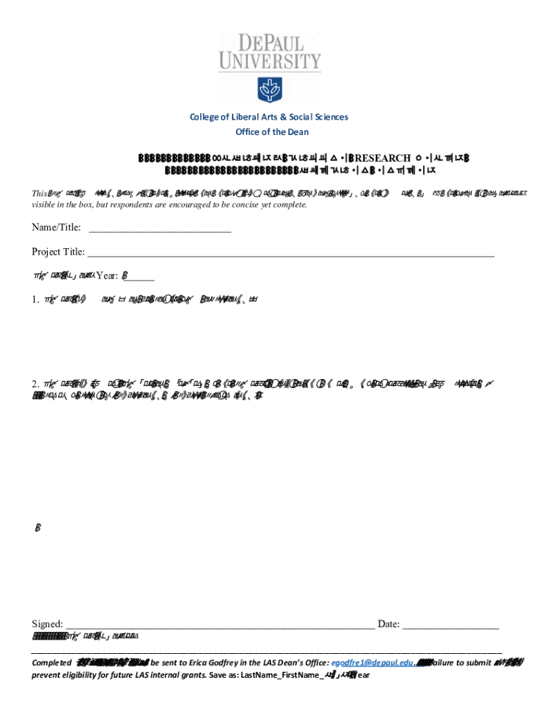 Fillable Online las depaul THE BEACON - DePaul's College of Science and ...