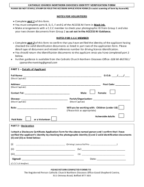 Fillable Online ID VERIFICATION FORM (NI) Fax Email Print - pdfFiller