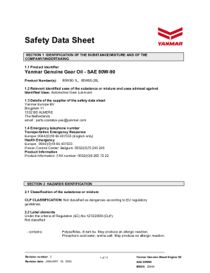 Fillable Online SAFETY DATA SHEET - ExxonMobil Fax Email Print - pdfFiller