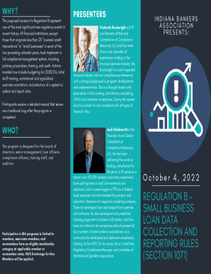 Fillable Online The proposed revisions to Regulation B represent Fax ...