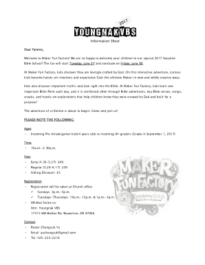 Fillable Online PLEASE NOTE THE FOLLOWING: Information Sheet Fax Email ...