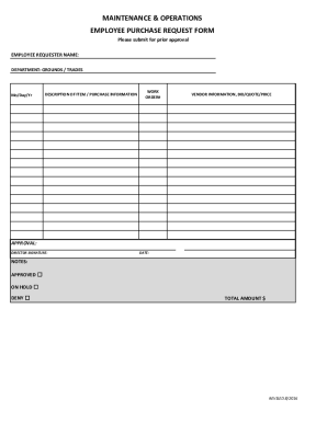 Fillable Online PURCHASE REQUEST FORMS.xls Fax Email Print - pdfFiller