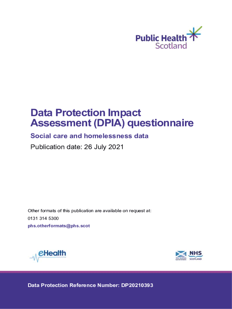 Fillable Online Data Protection Impact Assessment (DPIA) questionnaire ...