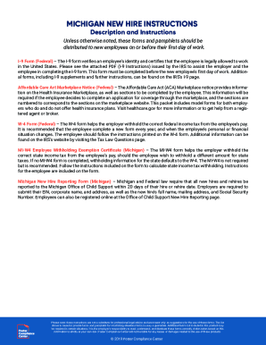 Fillable Online State of Michigan New Hire Reporting Form Fax Email ...