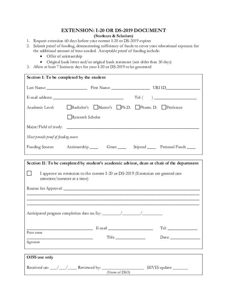 Fillable Online Is your department providing funding for this student to continue studies Fax ...