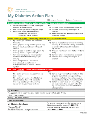 Fillable Online DIABETES MEDICAL MANAGEMENT PLAN School Year Fax Email ...