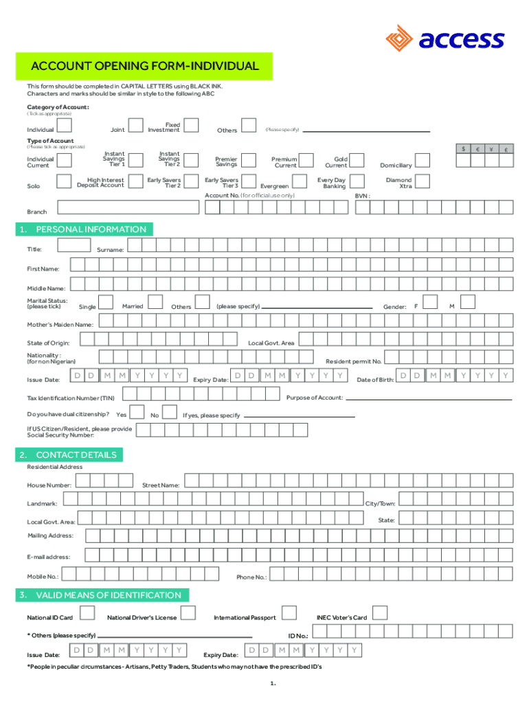 Fillable Online Account Opening Form Individual (Revised) 30012020 new logo Pantone.cdr Fax ...