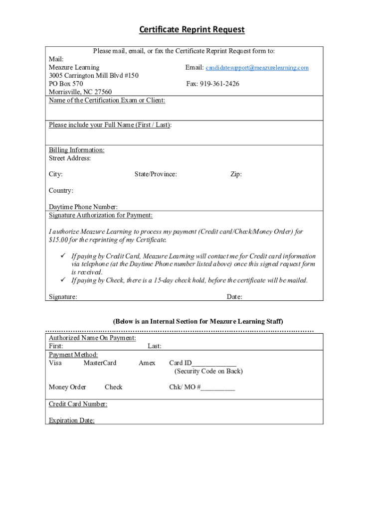 Fillable Online Meazure Learning - A Full-Service Test Development ...