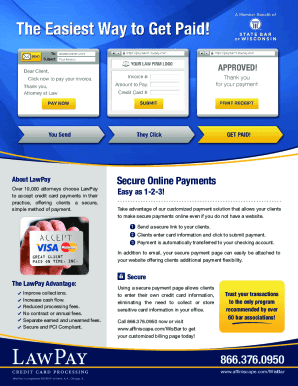 Fillable Online LawPay Electronic Billing Service Fax Email Print ...
