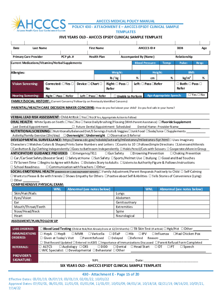 Fillable Online A H C C C S MEDICAL POLICY MANUAL POLICY 430 ...