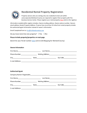 Fillable Online Property Owners: Register Rental Units Before September ...