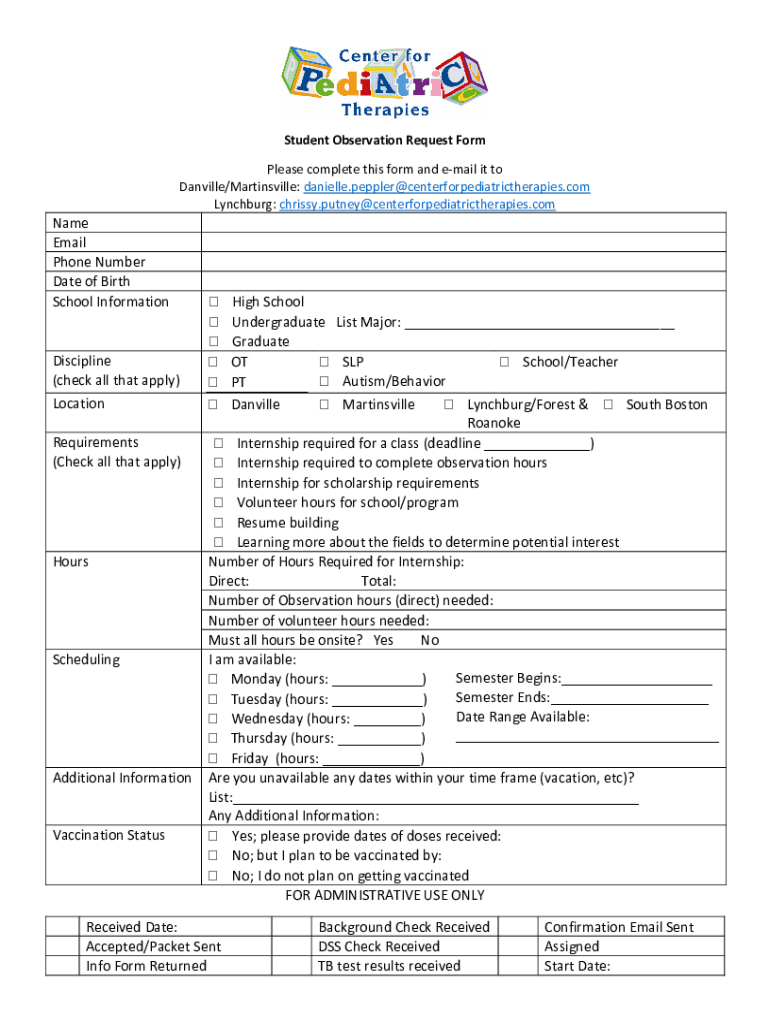 Fillable Online cpt-student-observation-request.pdf Fax Email Print ...