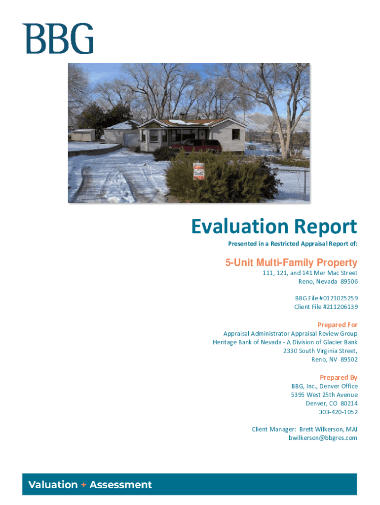 Fillable Online to Four-Unit Residential Appraisal Field Review Report ...