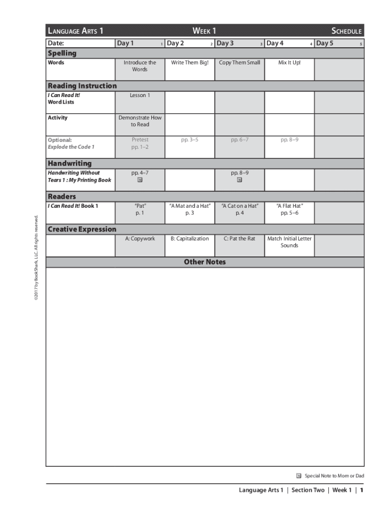 Fillable Online FAQs, Helps, Extras - Language Arts Level 1 Fax Email ...