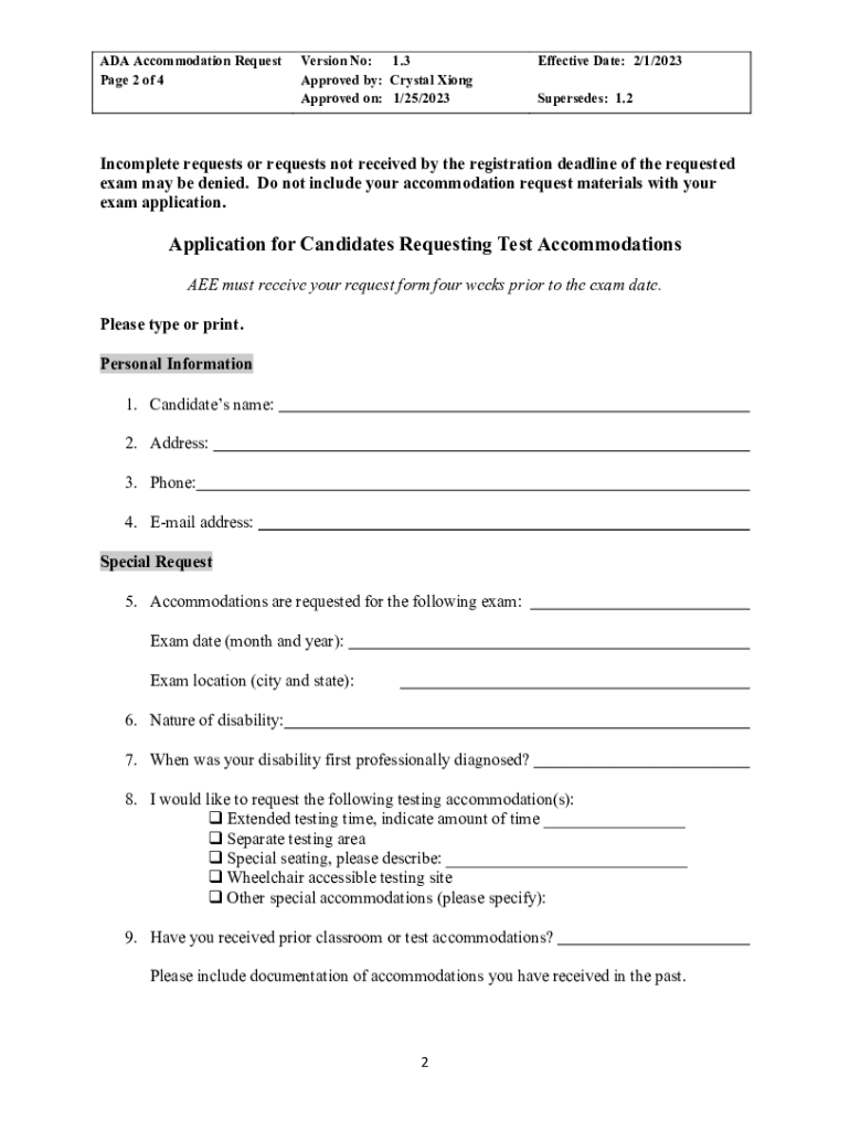 Fillable Online Approved by: Crystal Xiong Fax Email Print - pdfFiller