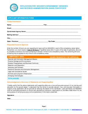 Fillable Online The GARA Certificate Application: A How-To Guide Fax ...