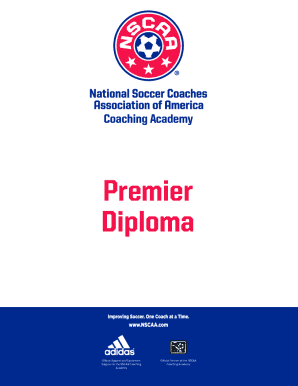 Fillable Online united soccer coaches advanced diplomas Fax Email Print ...