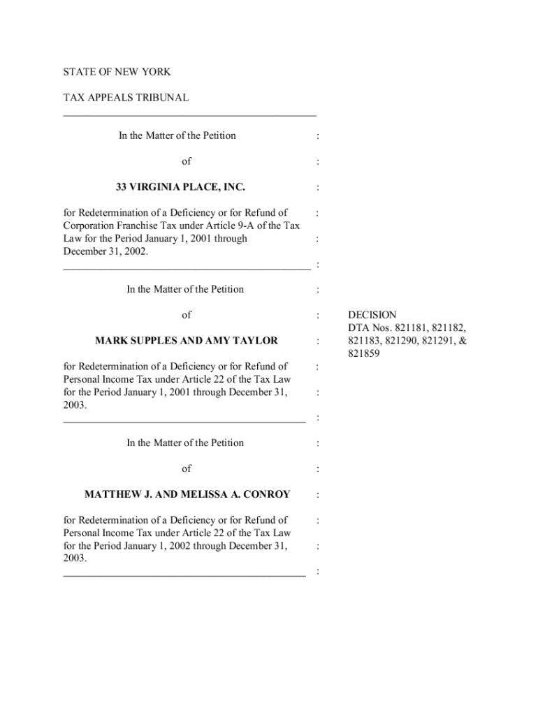 Fillable Online TAX COURT FINDS JURISDICTIONAL LIMITS DON'T ... Fax ...