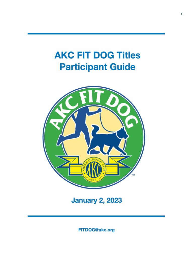 Akc Fit Dog Documentation Form - Fill Online, Printable, Fillable ...