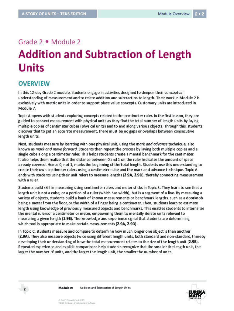 Fillable Online MATH G2: Addition and Subtraction of Length Units Fax ...
