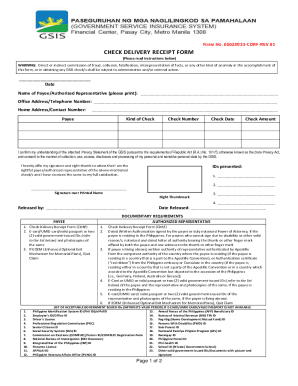 Fillable Online Instructions for Completing SAF Delivery Receipt Form ...
