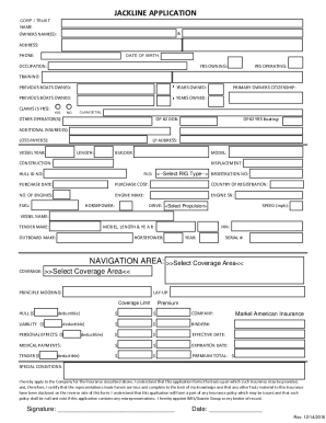 Fillable Online Markel Rental - Boat Club Application. ... Fax Email Print - pdfFiller