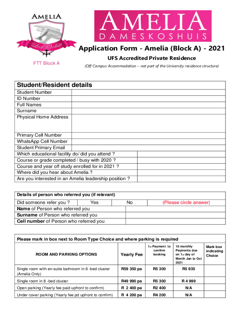 Fillable Online off-campus accommodation accreditation: new application ... Fax Email Print ...