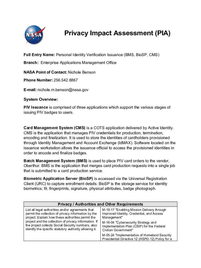 Fillable Online Full Entry Name: Personal Identity Verification ...