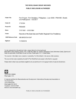 Fillable Online Port Project - Port Dredging - Philippines - Loan 0290 ...