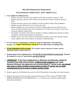 Fillable Online 2023-2024-minimum-morning-minimum-day-application ...