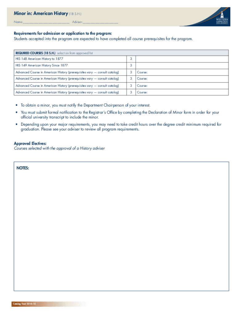 Fillable Online Free electives offer an opportunity to complete a minor, ... Fax Email Print ...