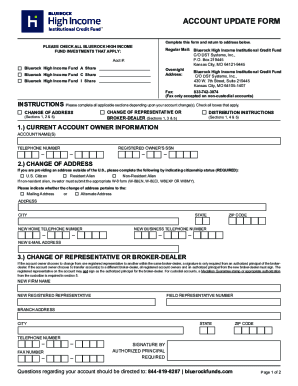 Fillable Online account update form Fax Email Print - pdfFiller